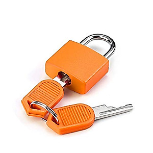 Padlock(6 Pack) Bulk Small Locks with Keys Home & School Essentials for Luggage Lock,Backpack,Suitcase Lock,Classroom Matching Game and More - Individually Keyed Padlocks