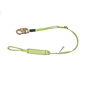 SafeWaze FS560-SE-AJ Energy Absorbing Lanyard with Soft Eye & Snap Hook, Adjustable 4' to 6'