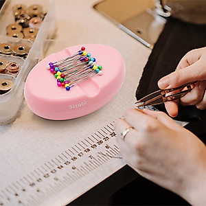 Sizobi Magnetic Pin Holder, Magnetic Pin Cushions for Sewing, Sewing Supplies, Needle Magnetic Quilting Pins Holder Organizer, Bobby Pin Holder, Paper Clip Holder(Sewing pins not Included)