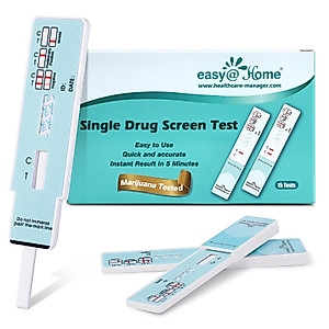 15 Pack Easy@Home Marijuana (THC) Single Panel Drug Tests Kit - #EDTH-114