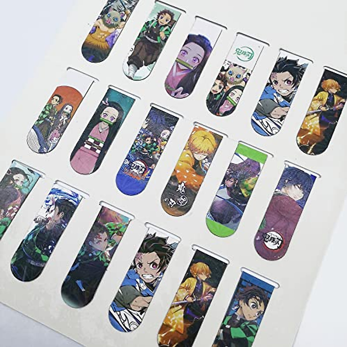 Anime Bookmark Cute Bookmark Anime School Supplies Anime Merch Anime Stuff (GUI bookmark-18pcs)