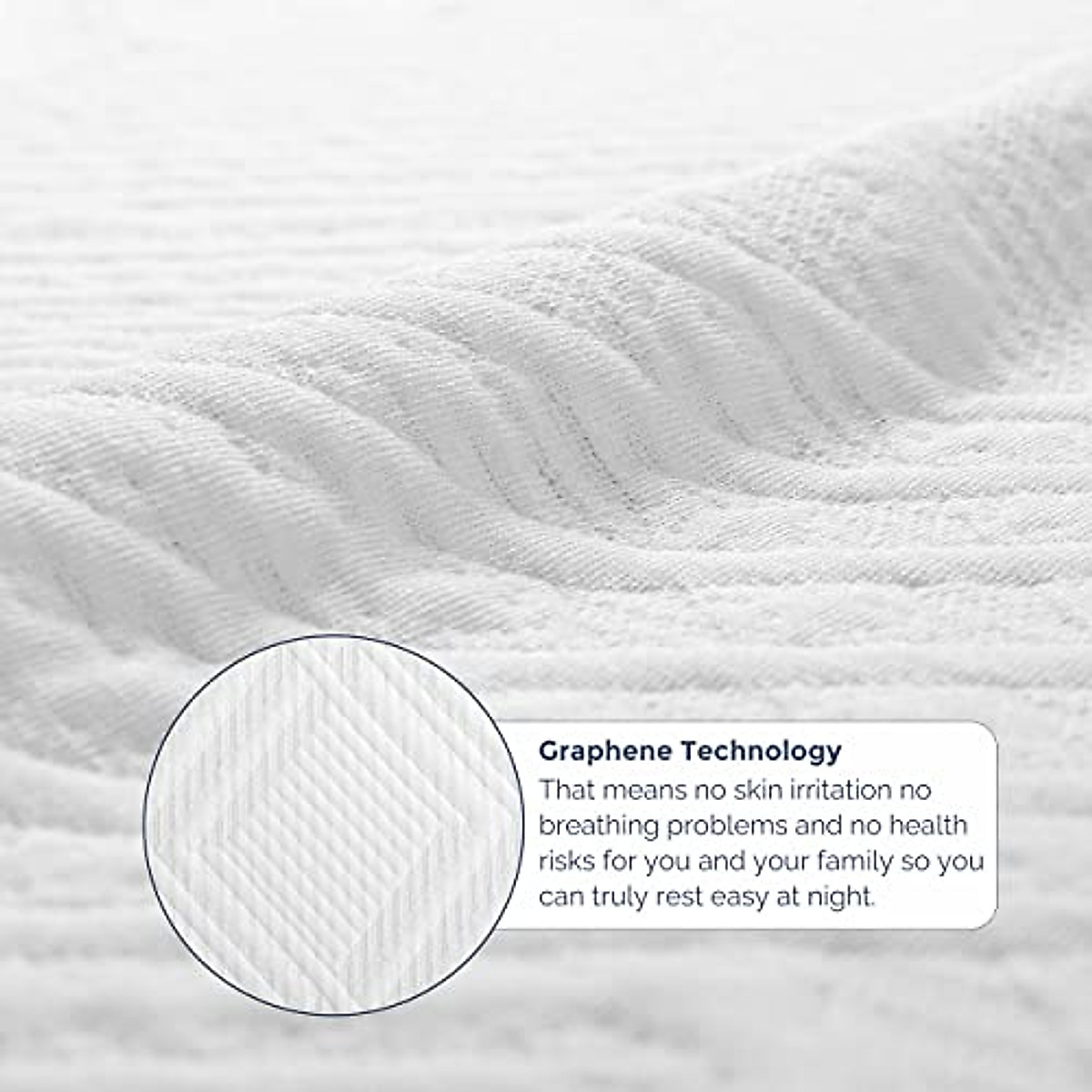 IULULU 10 Inch Twin Size Memory Foam Mattress, Bed in a Box Mattresses, Breathable Removable Quilted Cover, Medium Feeling, White