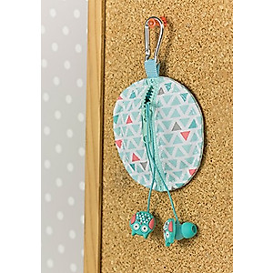 Gifting GIBUDGOWLBUN Silicone Earbuds in-Ear Headphone Compatible with iPod, iPhone, iPad, Tablets and Smartphone Devices - Green Owl