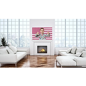 Personalized Pink American Flag with Custom Name or Message, Pink Fabric Custom Made for Home Decor, Garden, Office or School