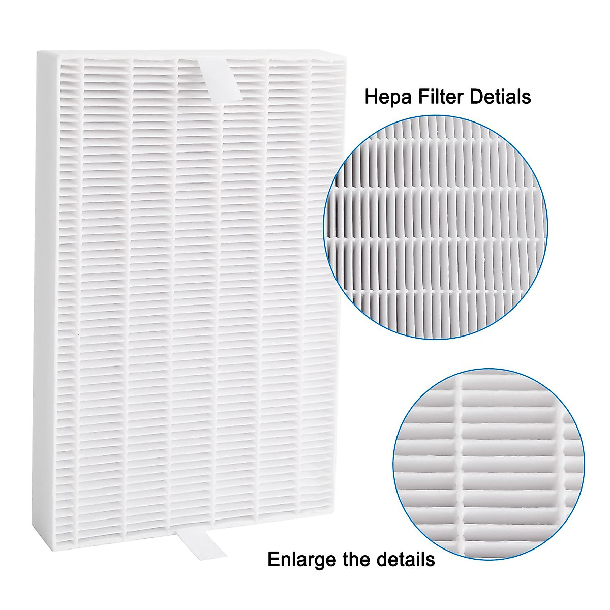 HPA300 HEPA Replacement Filter R Compatible with Honeywell HPA300 HPA200 HPA100 HPA090 Series,3 HEPA filters & 3 Carbon Pre-Filters