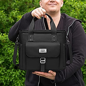 Artelaris Lunch Bag for Men Women, Large Lunch Box Tote for Work, Adult Insulated Leakproof Cooler Bag with Side Pocket & Adjustable Shoulder Strap Lunch Purse,Lunchbag for Picnic Hiking School Beach