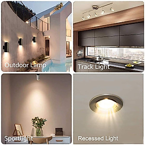 BXXKXMC GU10 Halogen Bulb 120v 25W Halogen Light Bulbs, 2800k Warm White gu10 Dimmable for Track Light Bulbs,Glass Cover for Range Hood Light Bulbs…