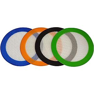 10 PCS Random Colors 5.5 Inch Round Non-Stick Silicone Baking Mat Pad - Perfect for Cakes, Macarons