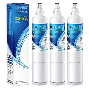 ICEPURE 5231JA2006A Replacement for LG LT600P, KENMORE 9990, 5231JA2006B, KENMORECLEAR 46-9990, 5231JA2006A-S, WFC2001, LSC27931ST, LFX25960ST, FML-2,RWF1000A Refrigerator Water Filter 3PACK