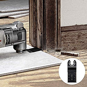 Intpro 40 Oscillating Tool Saw Blades Universal Wood Multitool Blade Quick Release Fits Porter Cable Black & Decker Rockwell Ridgid Ryobi Milwaukee DeWalt Chicago Craftsman