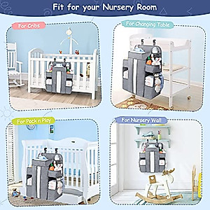 Maliton Diaper Caddy Organizer for Baby Boy and XL Hanging Diaper Caddy Organizer for Changing Table