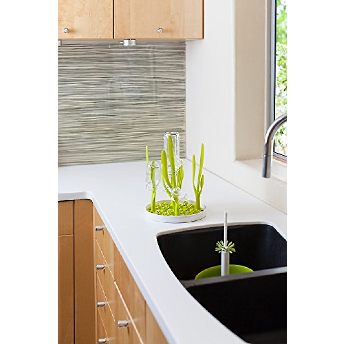 Boon Spring Countertop Drying Rack, Green (B11139)