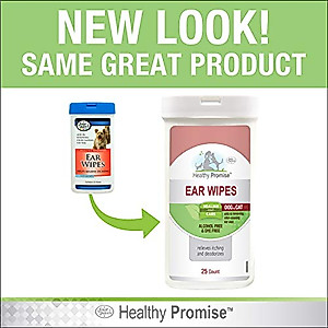 Four Paws Dog and Cat Ear Wipes, 25 count