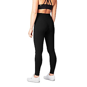 SATINA High Waisted Leggings for Women - Workout Leggings for Regular & Plus Size Women - Black Leggings Women - Yoga Leggings for Women | 3 Inch Waistband (One Size, Black)