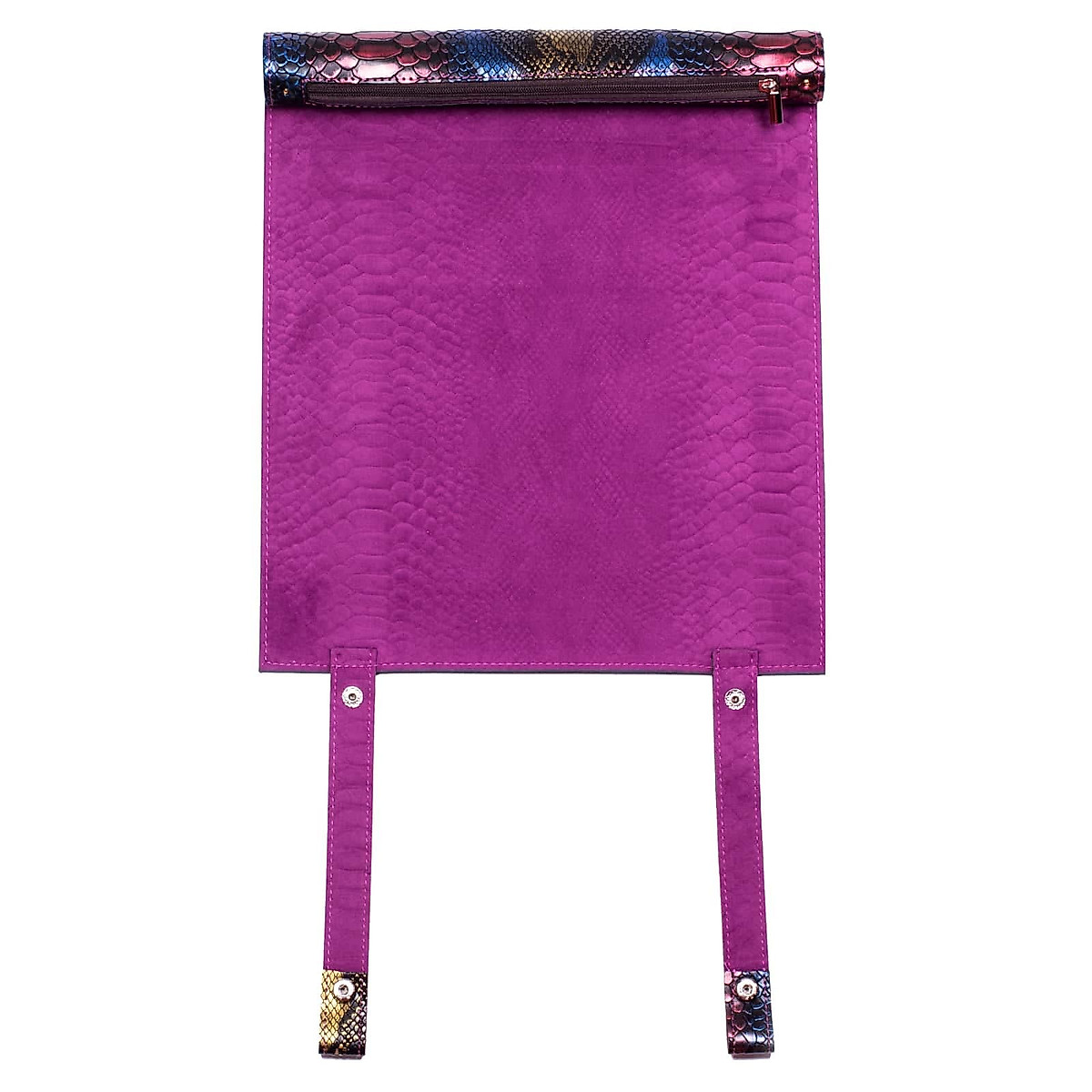 Cusdie 2 in 1 Dice Rolling Mat & Zippered Dice Holder DIce Tray- Compatible with DND Polyhedral Dice Dungeons and Dragon (Colorful Dragon Scale)