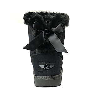 REDVOLUTION Kid Boots Toddler Girls Cute Butterfly Bow Snow Boot
