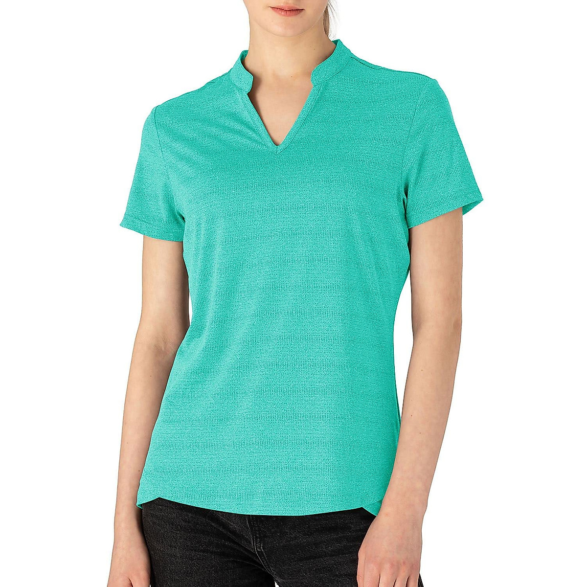 Rdruko Women's UPF 50+ Sun Protection Shirts Short Sleeve Quick Dry Hiking Shirts(Lake Blue, US XXL)