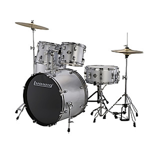 Ludwig 5 Piece Accent Drive Drum Set with Hardware & Cymbals