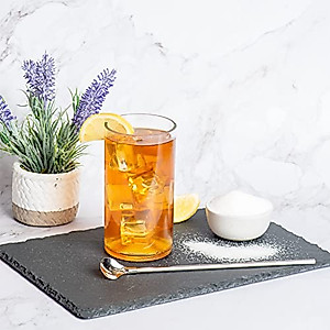 MAPRIAL Slate Cheese Boards, 6 Pack 9 x 6” Slate Plates Black Mini Charcuterie Boards Serving Tray Stone Plates Display Chalkboard with Soapstone Chalks for Sushi, Meats, Cheese, Cake, Appetizers