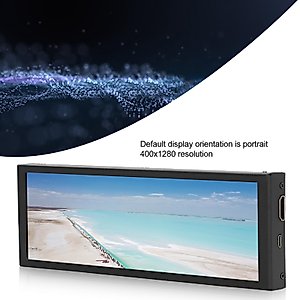 PC Case Secondary Screen 7.9in TFT LCD Portable Monitor for Computer Laptop(Capacitive Touchscreen)