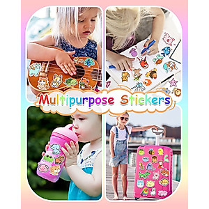 200Pcs Cute Animal Stickers for Kids, Water Bottle Stickers Waterproof Vinyl Stickers, Cute Kawaii Stickers for Teens Girls Boys, Laptop Sticker Pack for Skateboard Snowboard