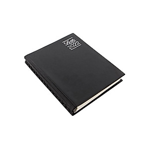 Letts of London Rhino 2022 Diary - A5 Day to a Page with appointments - Black 22-TR1XABK