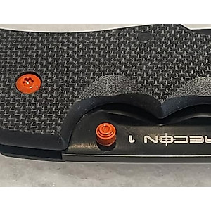 Orange Titanium Thumb Stud W/Stainless Torx Screws For Cold Steel Recon 1 Knife