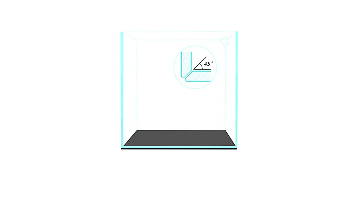 Fzone 7 Gal Rimless Aquarium - Ultra-Clear Glass