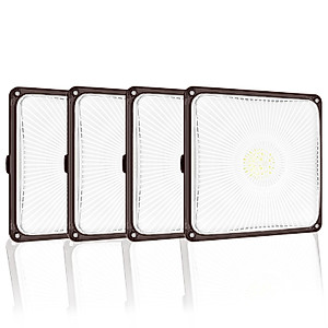 HYPERLITE 45W LED Canopy Light 4Pack, 6300LM Canopy LED Lights 5000K Daylight,LED Canopy Lights Outdoor IP65 Waterproof for Shop,Garage,Carport,Workshop,Barn,Warehouse,Underpass