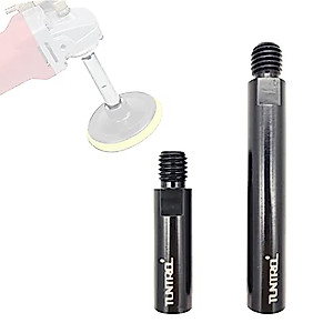 TUNTROL 5/8"-11 Thread Rotary Extension Shaft Set, 3" & 5" Aluminum Connecting Rod Extender for Car Polisher, Angle Grinder, Backing Plate