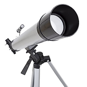 60mm Mirror Refractor Telescope – Aluminum Stargazing Optics with Tripod for Beginner Astronomy and STEM Education for Kids and Adults by Hey! Play!