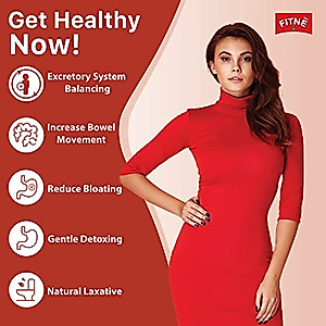 FITNE Original Herbal Tea Senna Infusion Healthy Wellness Beverage Natural Gentle Detox Cleanse No Calories Caffeine Free, 40 Tea Bags