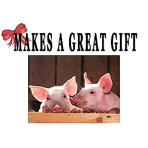 Farm Animal Pig Barnyard Kitchen Glass Cutting Board Barn Decorative Gift Farmhouse Ranch Piglets Design