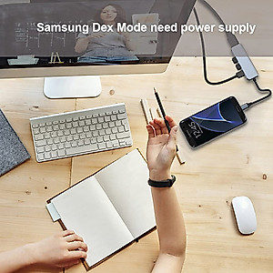 QCEs USB C to HDMI Hub Dock for Switch, Portable Switch Dock HDMI TV Adapter with USB 3.0, PD Fast Charging Compatible with Nintendo Switch, MacBook Pro iPhone 15 Pro Max, Samsung Dex