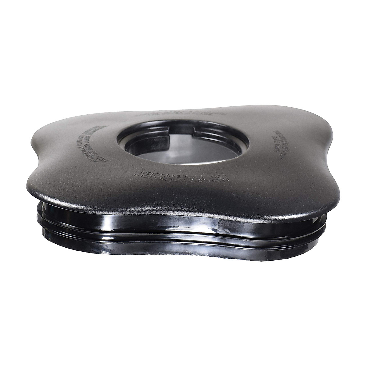 Blender Lid and Center Cap for Clover Leaf Shaped Oster Blender Jars Black