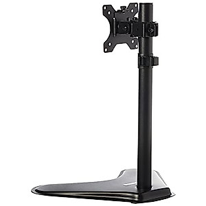 Fellowes 8049601 Professional Series Free-Standing Monitor Mount, Adjustable Computer Monitor Stand for Desk with Single Monitor Arm, 32 Inch Monitor Capacity