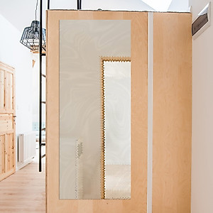 Amyhill Carnival Mirror, Self Adhesive Funhouse Mirror, 16 x 39 Inch Fun Mirror Wall Halloween Circus Birthday Party Supplies Decorations Props Games