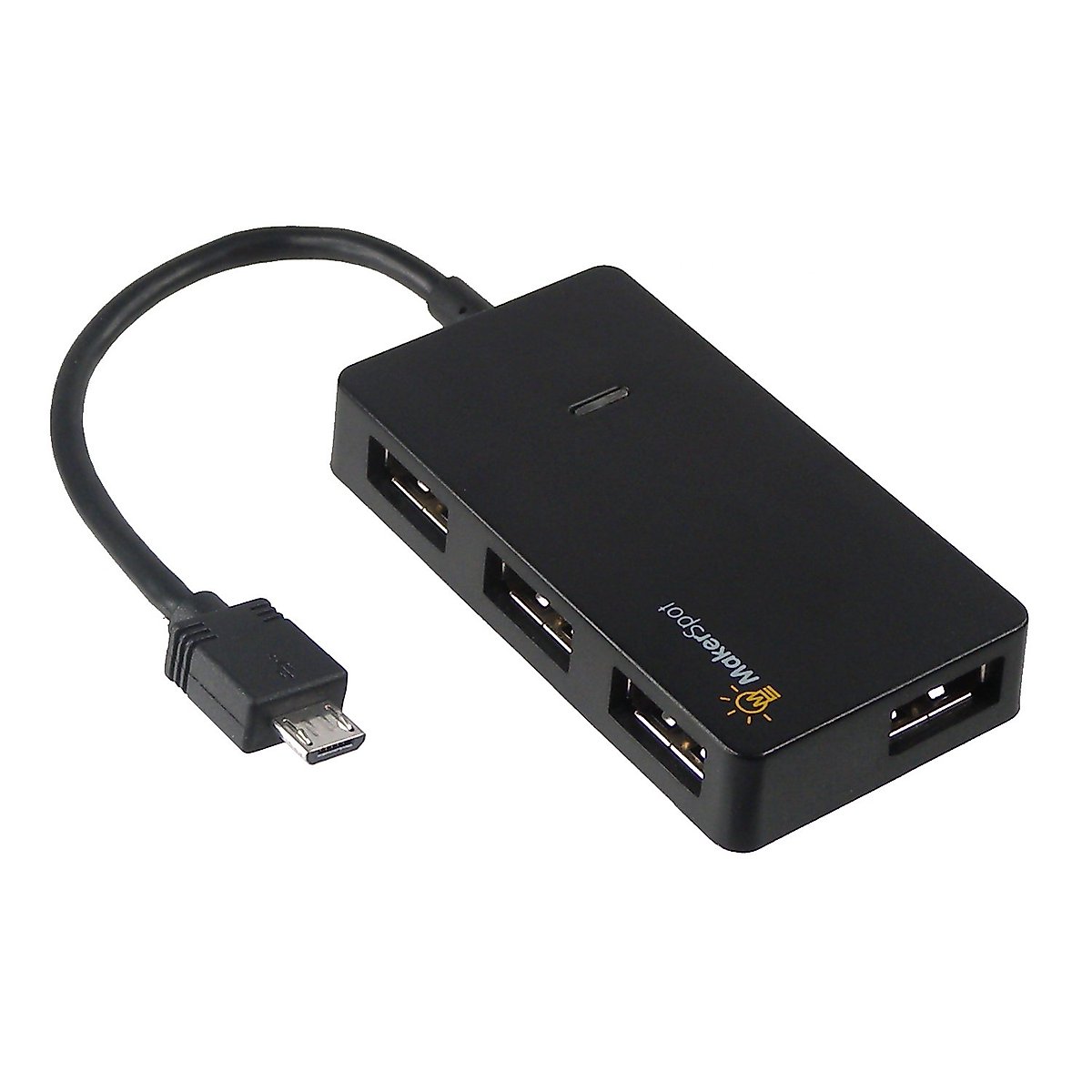 MakerSpot 8-in-1 Raspberry Pi Zero W Mega Pack (no PiZero Board) with 32GB Micro SD Card, 4-Port OTG USB Hub, Pin Headers, Mini HDMI Adapter, Transparent Acrylic Protector Cover Case & WiFi Dongle