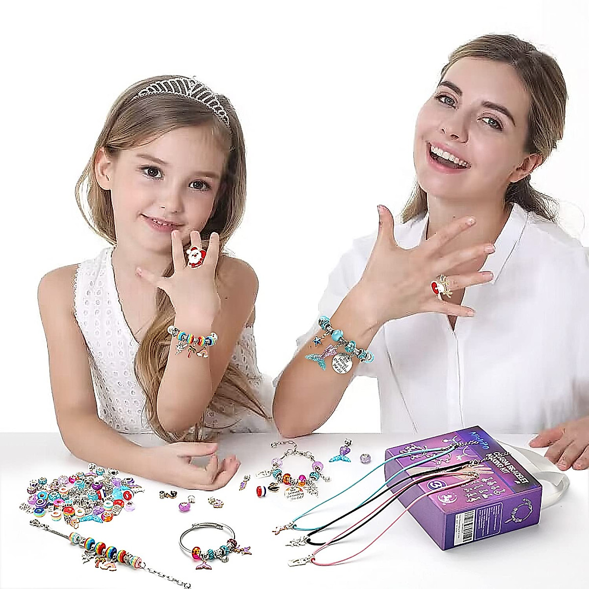 Niskite Girl Toys Bracelet Making Kit: Toys for Girls Age 5 6 7 8 9 10 Year Old Girl Birthday Gift Ideas