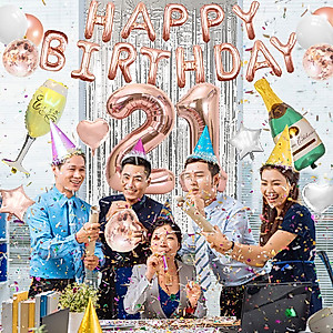 21st Birthday Decorations for Her,21 Birthday Balloons 21st Birthday Decorations for Women Happy 21st Birthday Gifts for Her