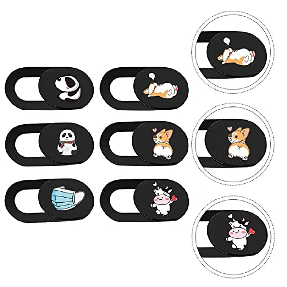 SOLUSTRE Anti- Camera Animal Accessory Ultra- Smartphone Party Favors Laptop Pattern Protects Webcam Slide Notebook Covers Blocker Cover Tablet Design Cell Security Your Desktop Privacy