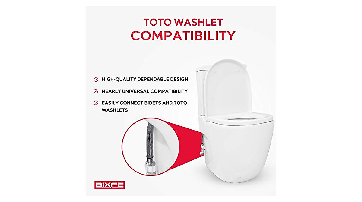 THU9090R Hose Extension for TOTO WASHLET - 6 In