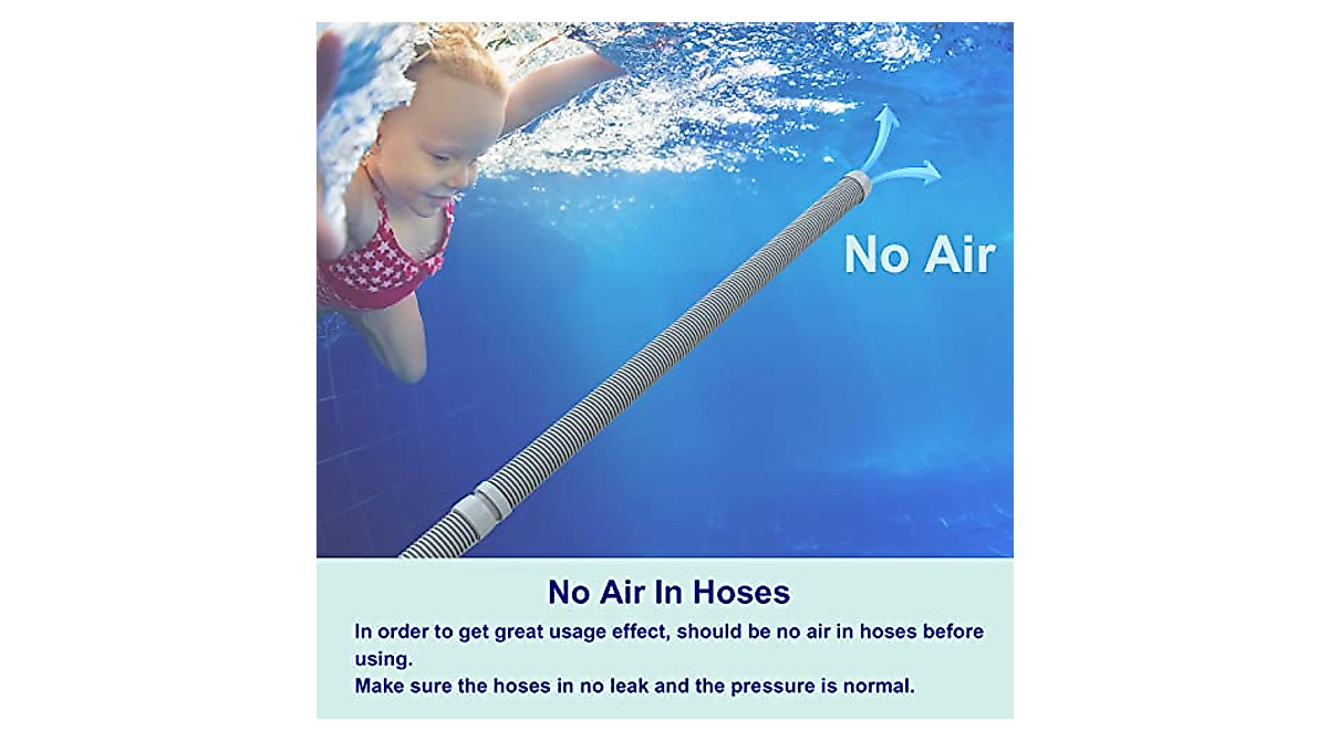 Poolvio 8-Piece Pool Vacuum Hose Kit for Automatic Cleaners