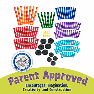 POPULAR PLAYTHINGS Playstix Vehicles Set Construction Toy Building Blocks 130 Piece Kit