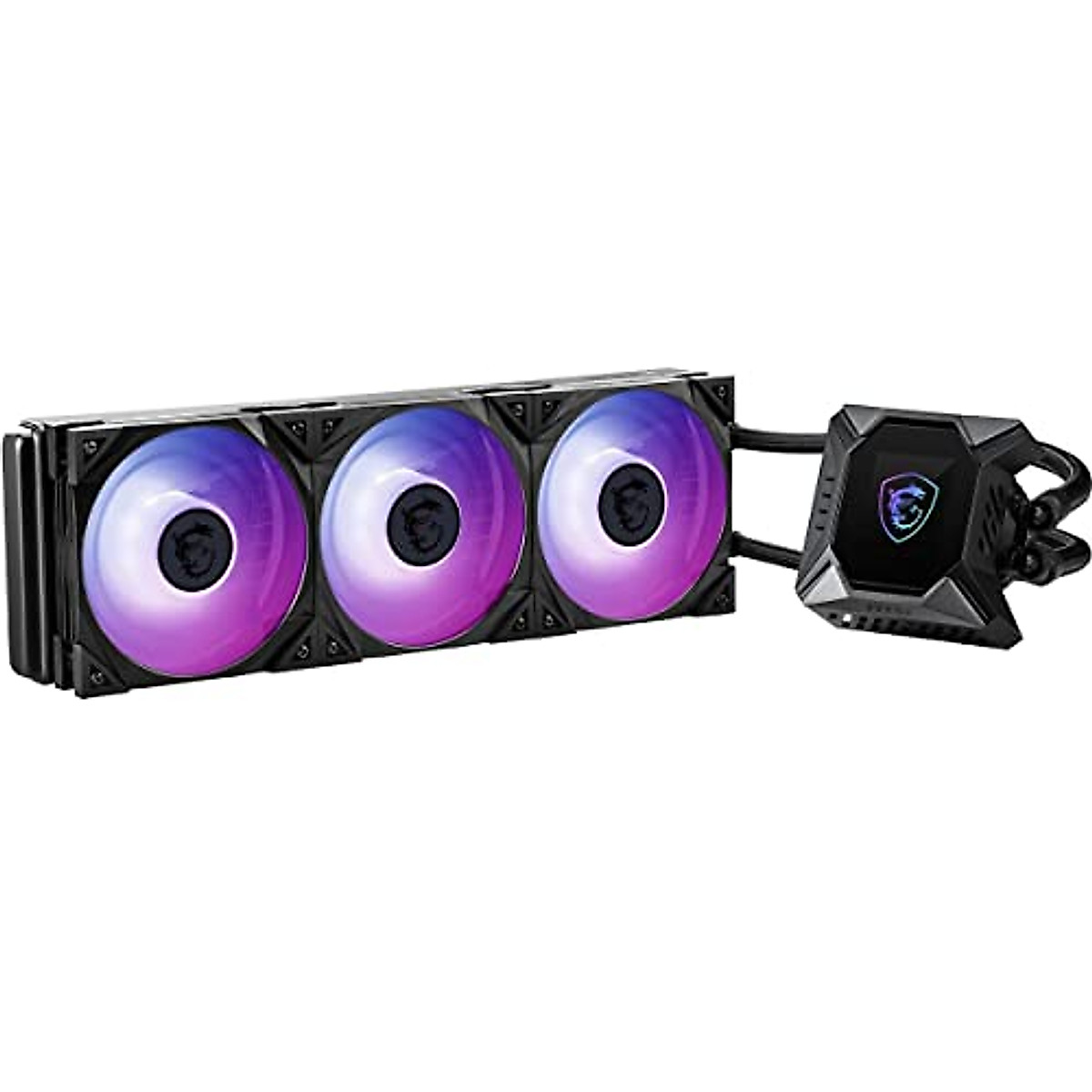 MSI MPG CoreLiquid K360 - AIO CPU Liquid Cooler - 2.4" LCD Screen - 360mm Radiator - Triple 120mm ARGB PWM Fans