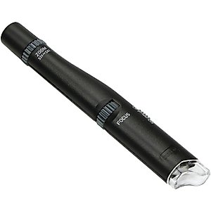 Carson MicroPen LED Lighted 24x-53x Magnification Microscope Pen (MP-300), Black