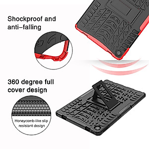 Maomini for Lenovo Tab M10 Plus 3rd Gen Case 10.6 Inch 2022 (Model: TB125FU / TB128FU / TB128XU),Kickstand Shockproof Cover (Blue)