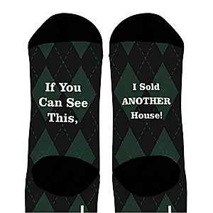 Realty Closing Gifts If You See This Sold Another House Real Estate Socks 1-Pair Novelty Crew Socks