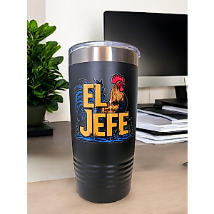 Casitika Gifts For Boss. El Jefe 20 Oz Travel Mug. Regalos Para Papa En Español. Fathers Day Appreciation Cup In Spanish, Regalo Para Padres.