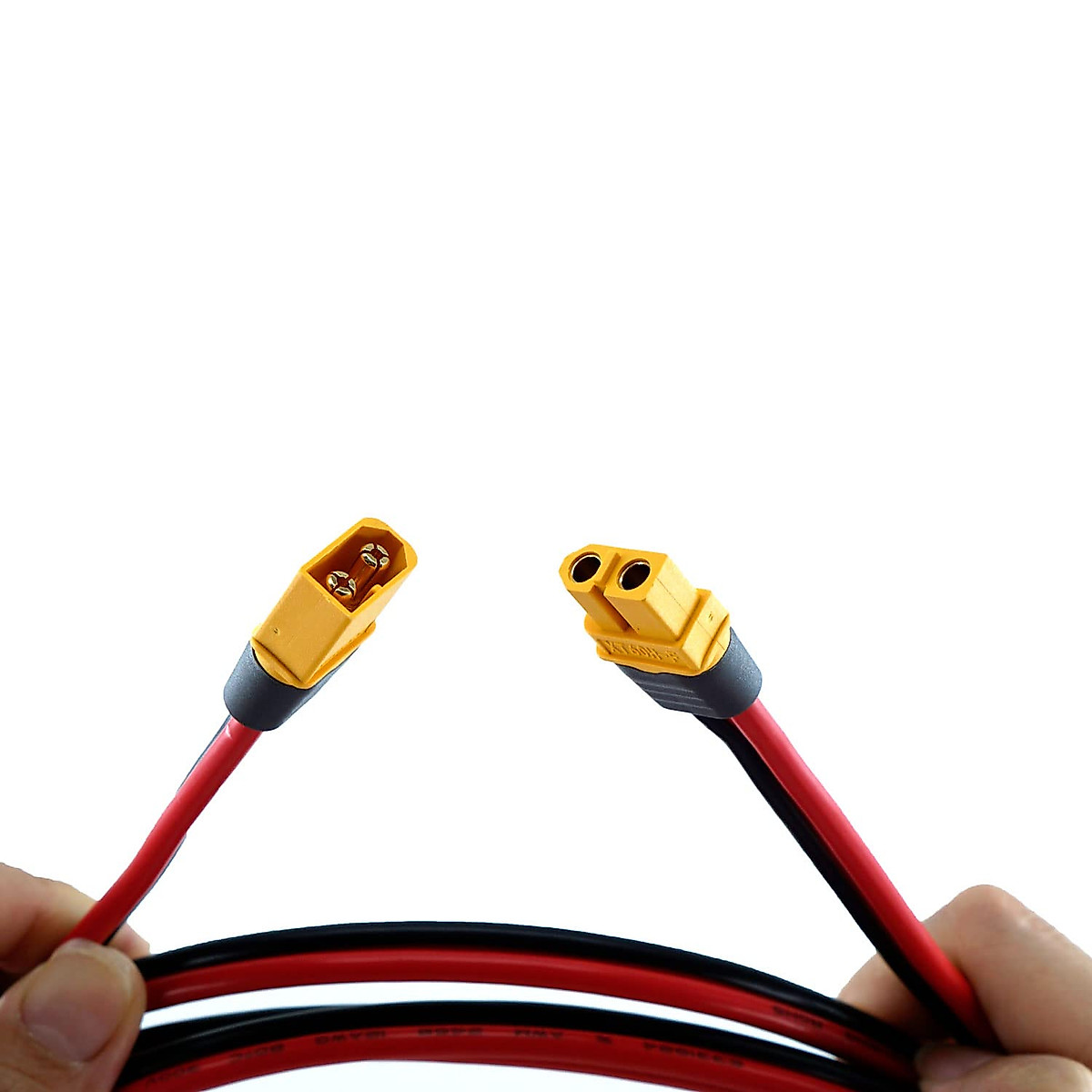 iHaospace XT60 Extension Cable 6FT 12AWG Male to Female for for RC Battery Portable Power Station Solar Panel Solar Generator